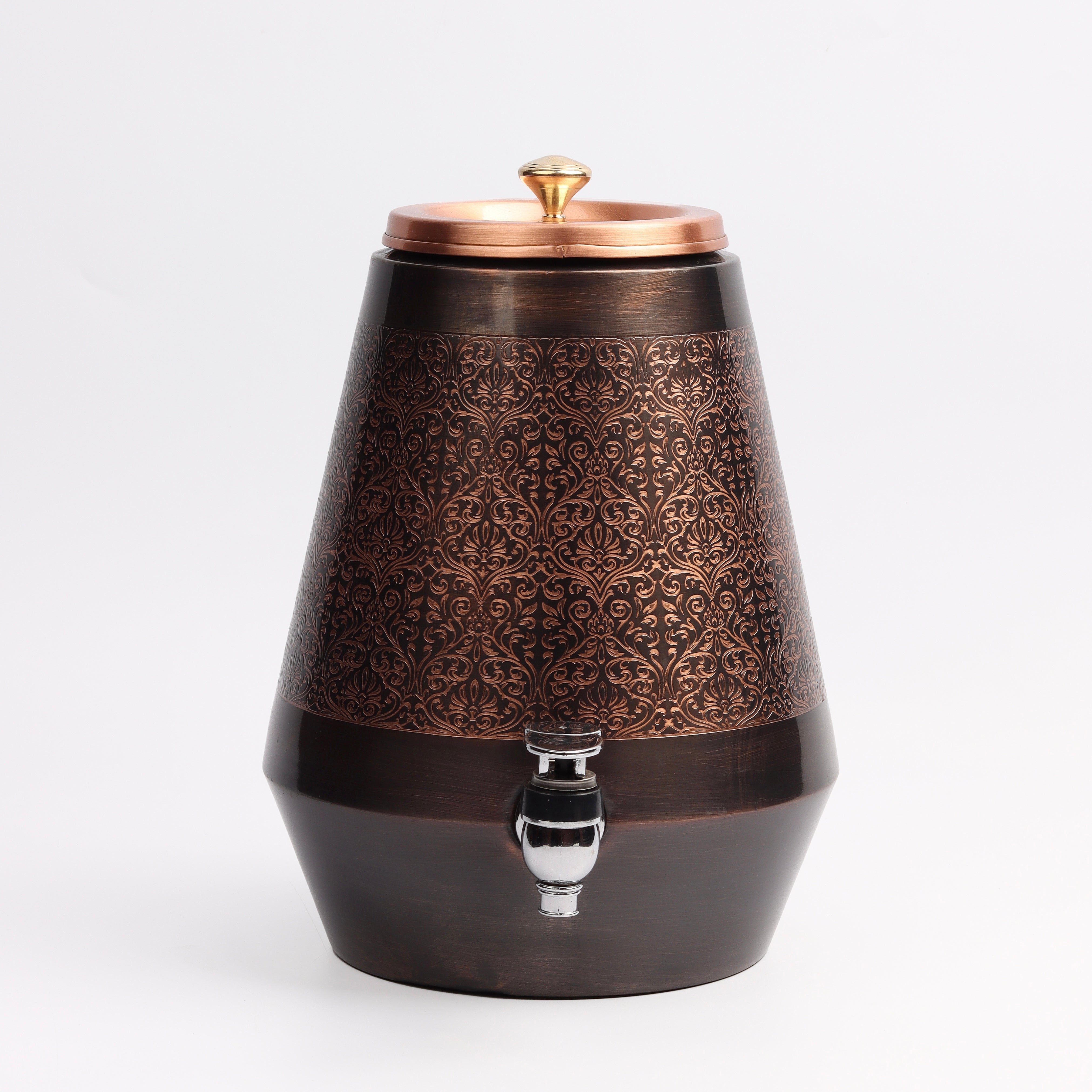 Vedic Copper Water Pitcher - Antique 5 Litre – Krishna Bhog
